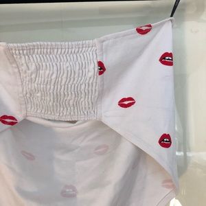 Forever 21 | Tops | Lips Triangle Tube Top | Poshmark